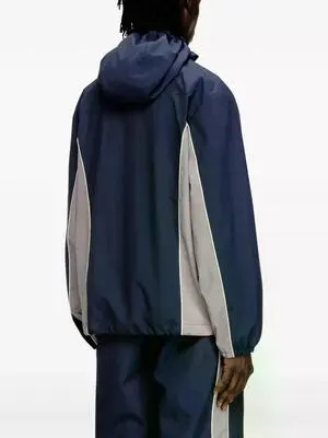 DIESEL® Hooded Panelled Jacket - Blue