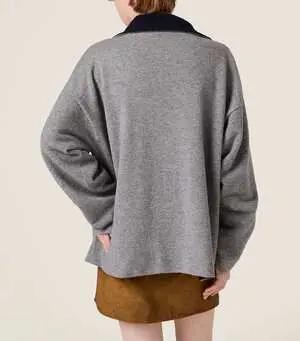 Miu Miu Cashmere Half-zip Sweater