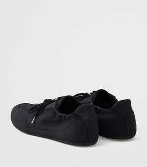 Prada Canvas Collapse Sneakers - Black