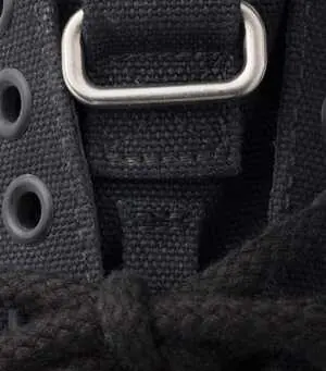 Prada Canvas Collapse Sneakers - Black