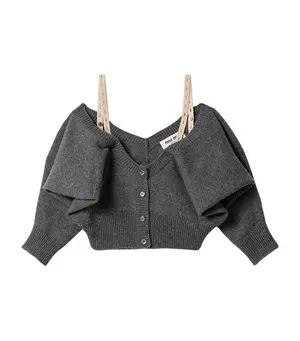 Miu Miu Cashmere Cropped Cardigan