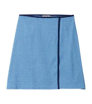 Miu Miu Jersey Wrap-around Mini Skirt - White