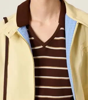 Miu Miu Cotton Poplin Shirt Jacket - Yellow
