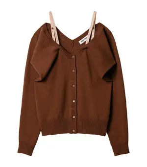 Miu Miu Cashmere Cropped Cardigan