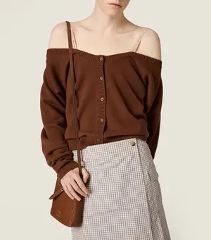 Miu Miu Cashmere Cropped Cardigan