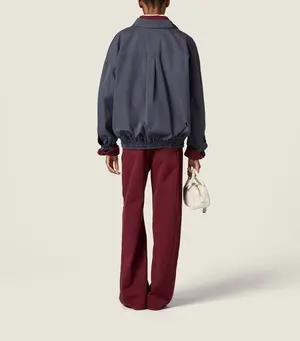 Miu Miu Garment-washed Cotton Shirt Jacket
