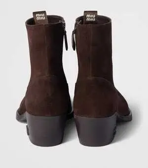 Miu Miu Suede Ankle Boots 45