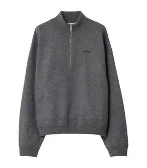 Miu Miu Cashmere Quarter Zip Sweater
