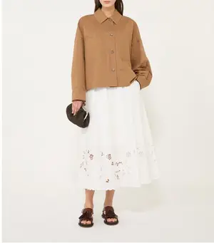 Max Mara Cotton-linen Shirt Jacket - Brown