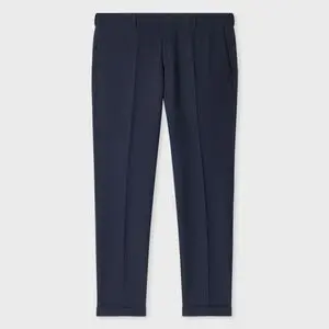 Paul Smith Slim-fit Seersucker Stripe Trousers - Blue