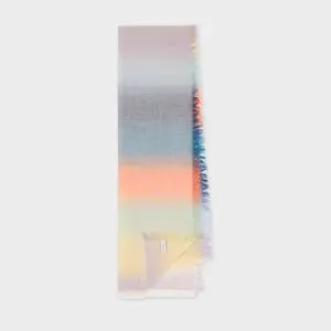 Paul Smith Watercolour Stripe Scarf - Multicolour