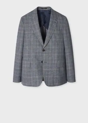 Paul Smith Summertime Check Wool-silk Blazer