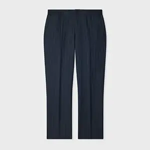 Paul Smith Pinstripe Elasticated Waist Trousers - Blue