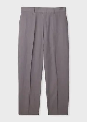 Paul Smith Relaxed-fit Linen Trousers - Purple