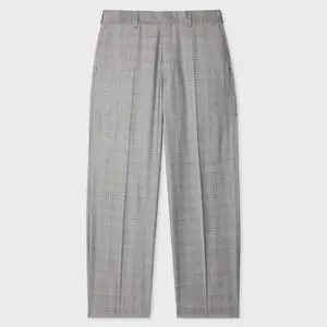 Paul Smith Relaxed-fit Check Wool Trousers - Grey