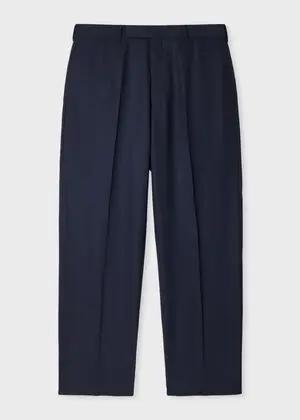Paul Smith Relaxed-fit Wool Trousers - Blue