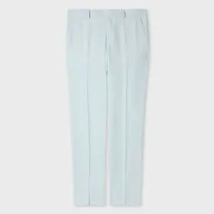 Paul Smith Tapered Linen Trousers - Blue
