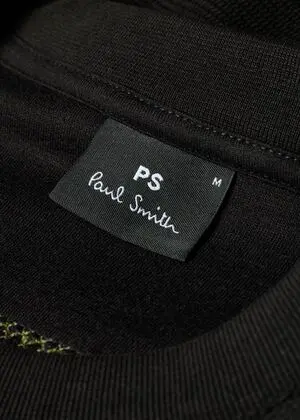 Paul Smith Textured Sweatshirt With Contrast Embroidery