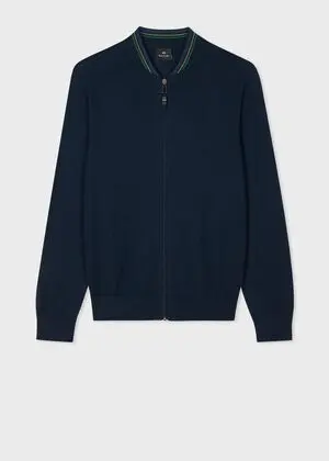 Paul Smith Cotton-blend Zip-through Cardigan