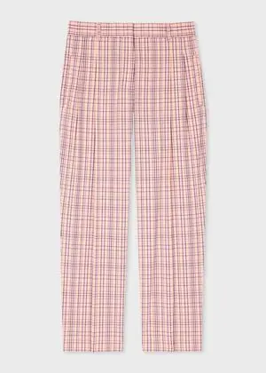 Paul Smith Check Cropped Trousers