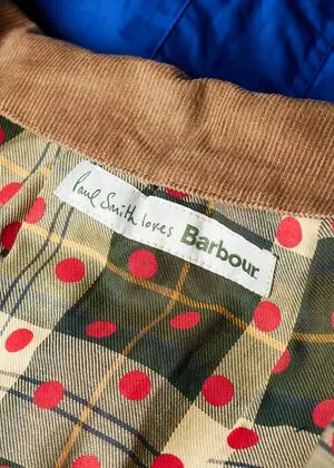 PAUL SMITH LOVES BARBOUR Royal 'bedale' Jacket - Blue