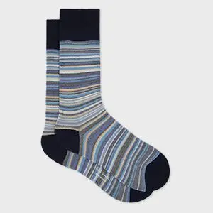 Paul Smith Signature Stripe Socks Blue