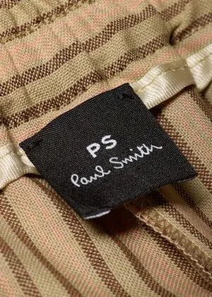 Paul Smith Wool Stripe Trousers - Brown