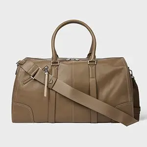 Paul Smith Leather Duffle Bag - Grey