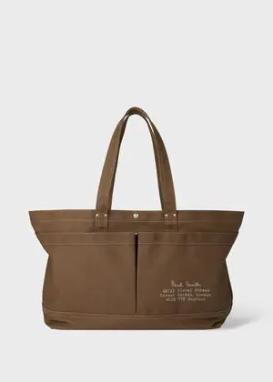 Paul Smith Large Tekwax Cotton Tote Bag