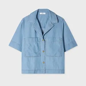 Paul Smith Chambray Patch-pocket Shirt
