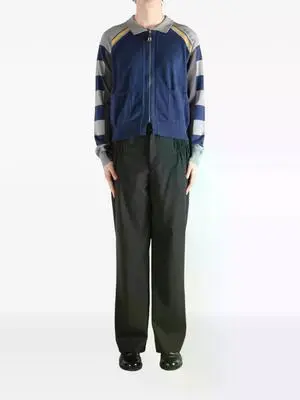 KIKO KOSTADINOV Striped Zip-up Cardigan