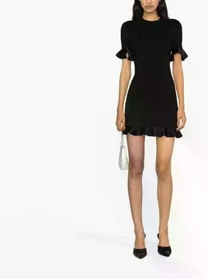 David Koma Open-back Ruffled Minidress
