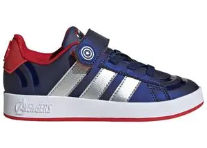 Adidas Grand Court Marvel Avengers Captain America Sneakers - Dark Blue/matte Silver/better Scarelet Red