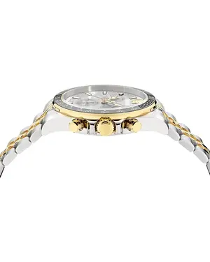 Versace Greca Wave Chronograph, 43mm - Two Tone