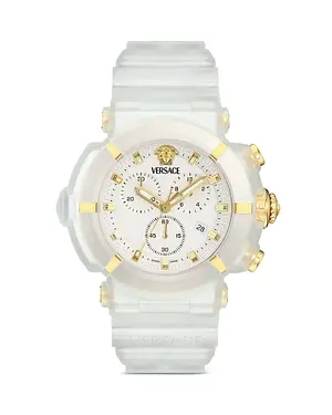Versace Real Active Chronograph, 45mm - White