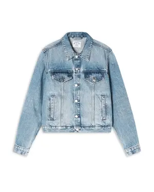 Emporio Armani Blouson Denim Jacket - Light Blue Denim