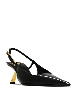 Saint Laurent Lee Slingback Pumps - Black