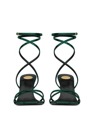 Saint Laurent Opyum Sandals - Vert Emerald