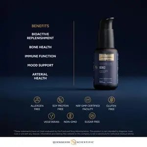 QUICKSILVER SCIENTIFIC Nanoemulsified D3k2 Bioactive Liquid Vitamin Supplement