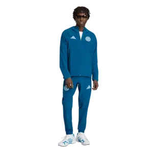 Adidas New York City Fc Tiro Travel Full-zip Hooded Windbreaker - Blue