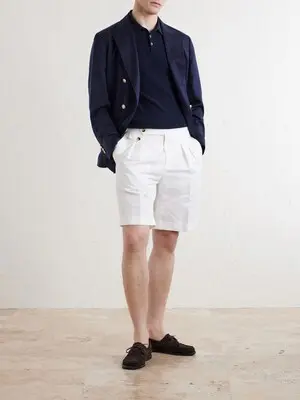 Fedeli Rafael Ribbed Cotton Polo Shirt
