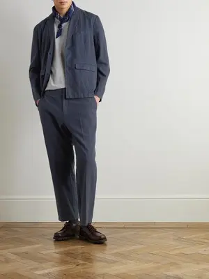 Folk Lunar Linen And Cotton-blend Blazer