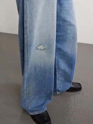 Acne Studios Wide-leg Distressed Jeans