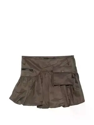 Andersson Bell Mini Skirt With Zip Pocket - Brown