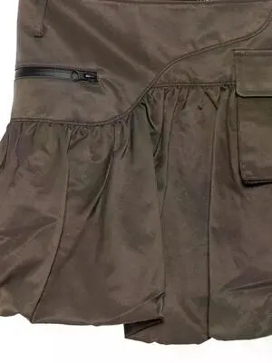 Andersson Bell Mini Skirt With Zip Pocket - Brown
