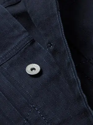 Folk Trucker Herringbone Cotton-twill Jacket