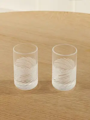 Brunello Cucinelli Set Of Two Whisky Glasses - Clear
