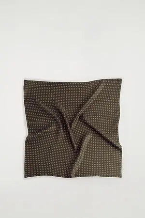 Cos Polka-dot Silk Scarf - Brown