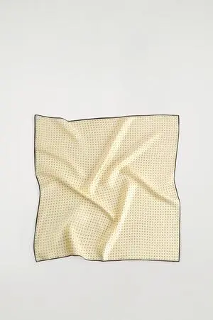 Cos Polka-dot Silk Scarf - Yellow