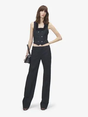 Alexander McQueen Pinstriped Tailored Waistcoat